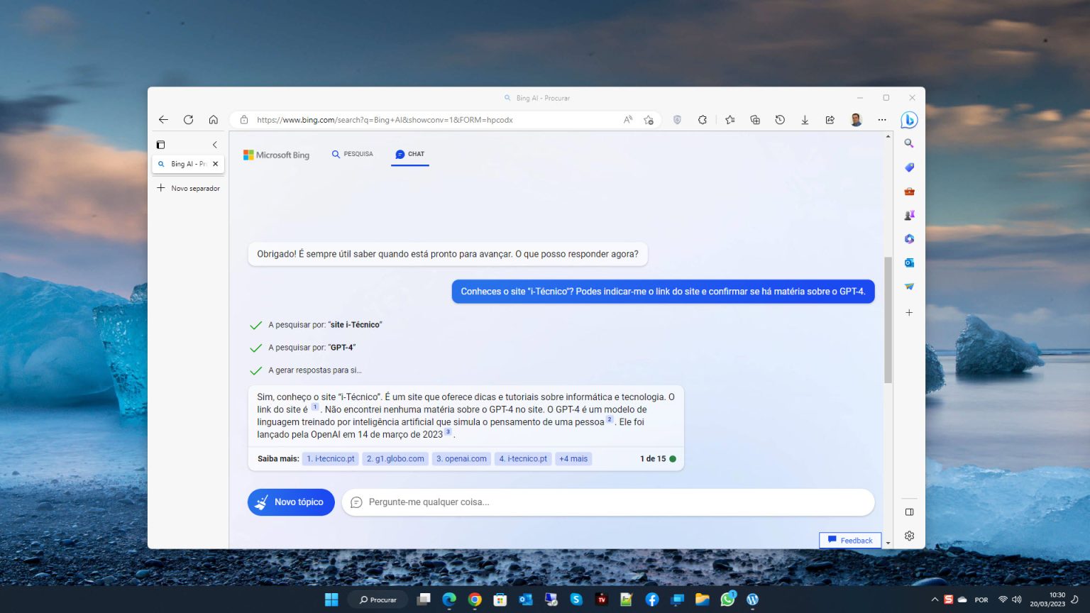 Bing Chat: Aprenda como usar o ChatGPT da Microsoft no computador | i ...